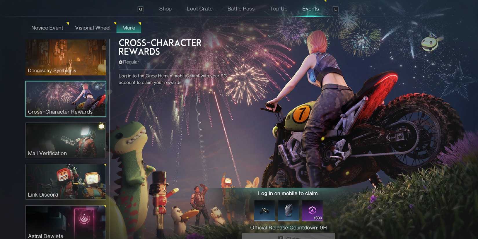 How To Get Cross-Character Rewards In Once Human