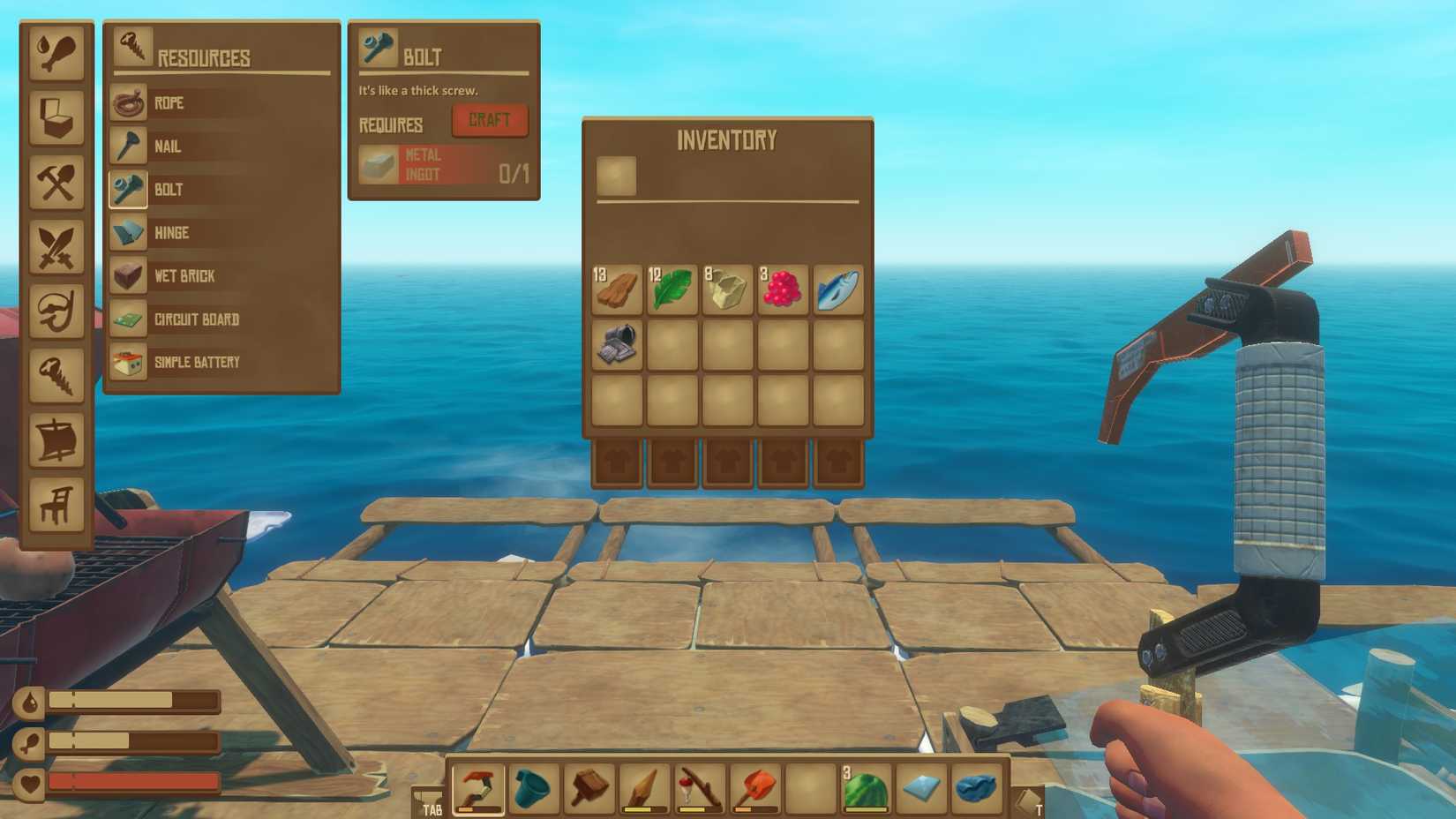 How to Get Bolts in Raft