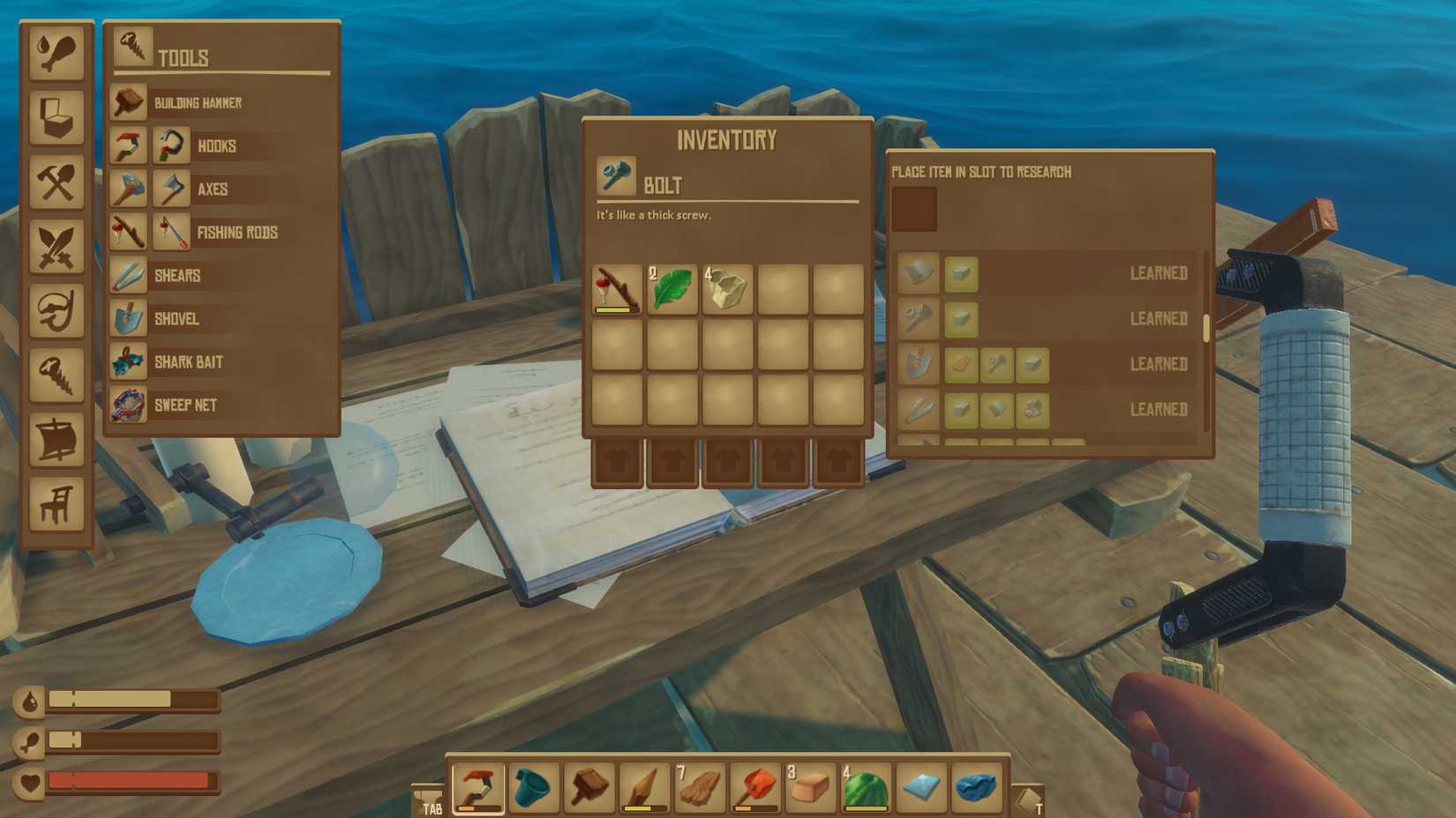 How to Get Bolts in Raft