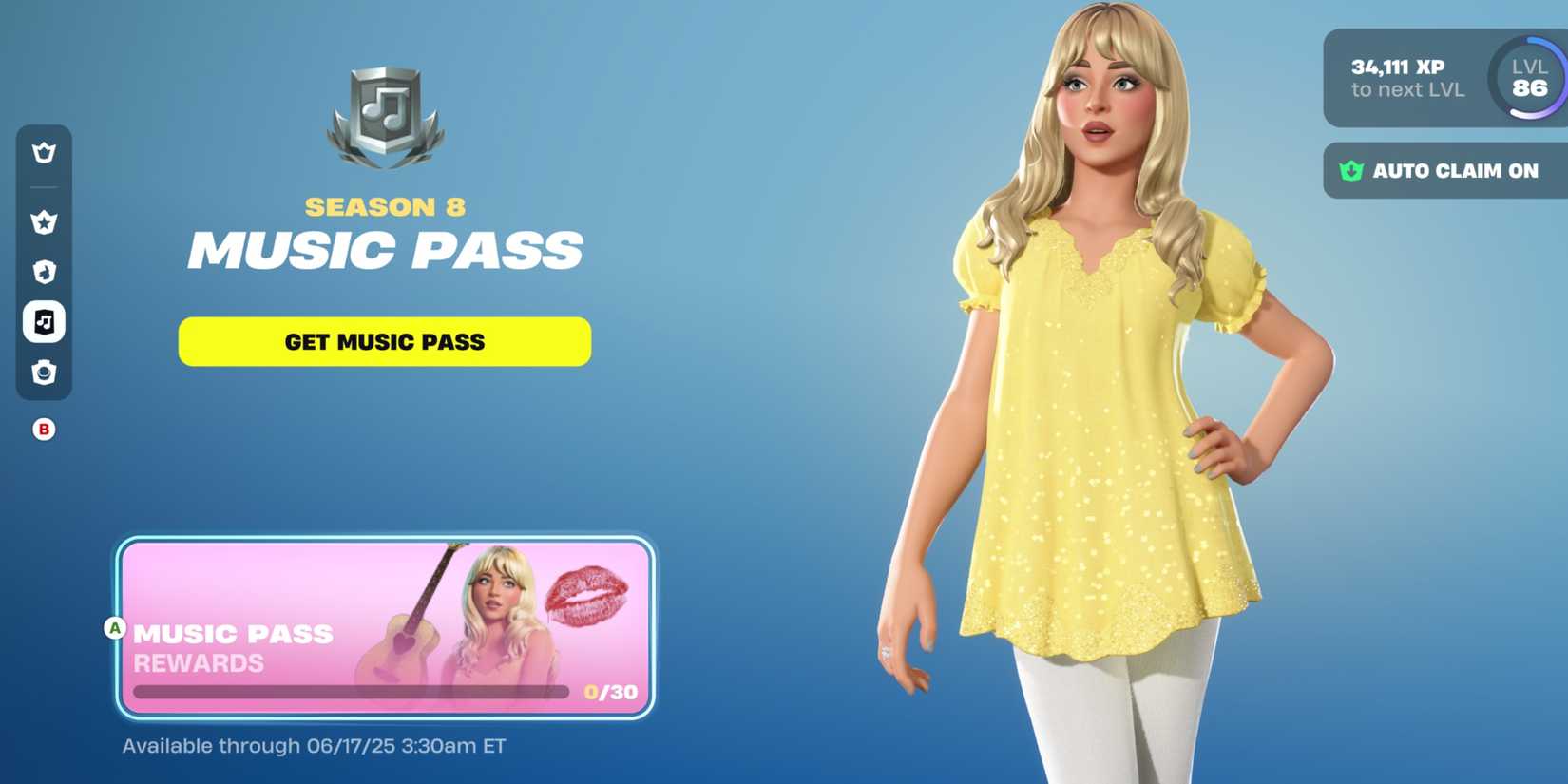 Fortnite: All Cosmetics in the Sabrina Carpenter Music Pass