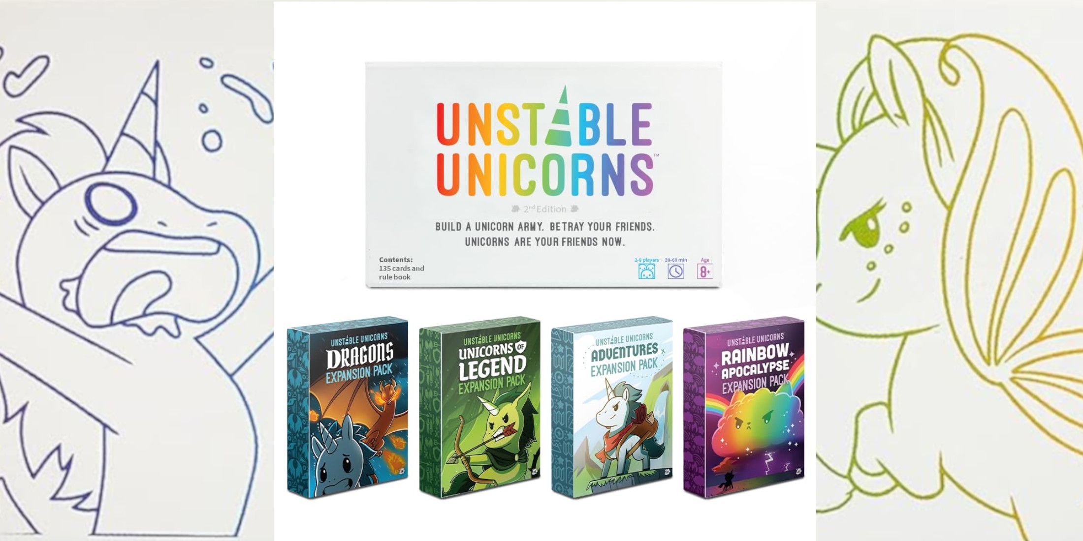 Unstable Unicorns And Its Game Expansions On Sale At Amazon