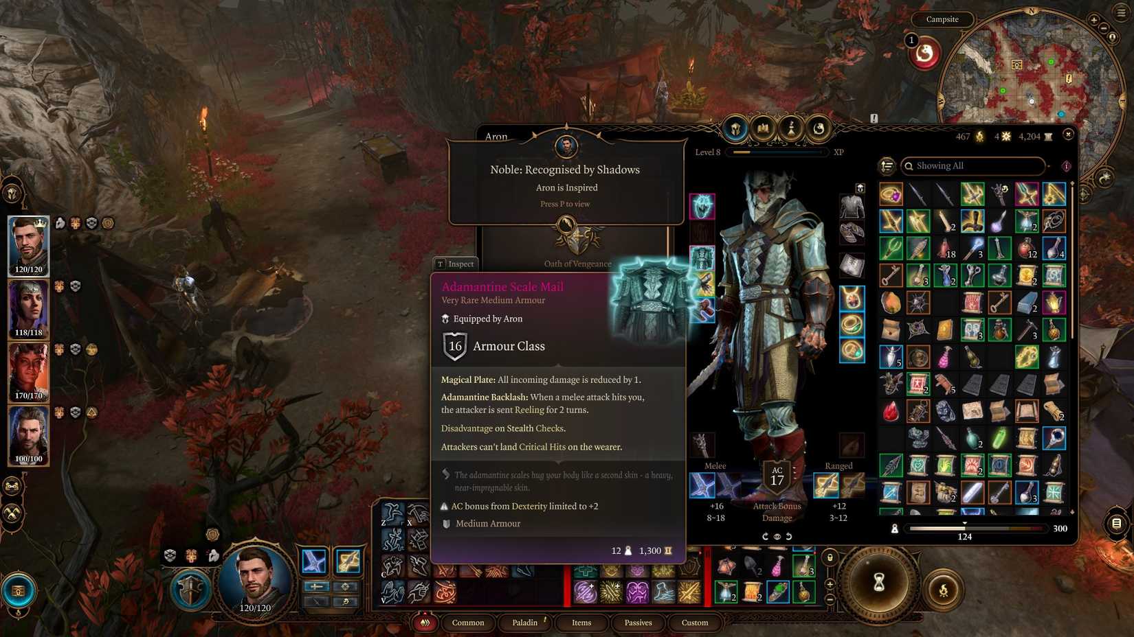 Best Adamantine Items in Baldur's Gate 3