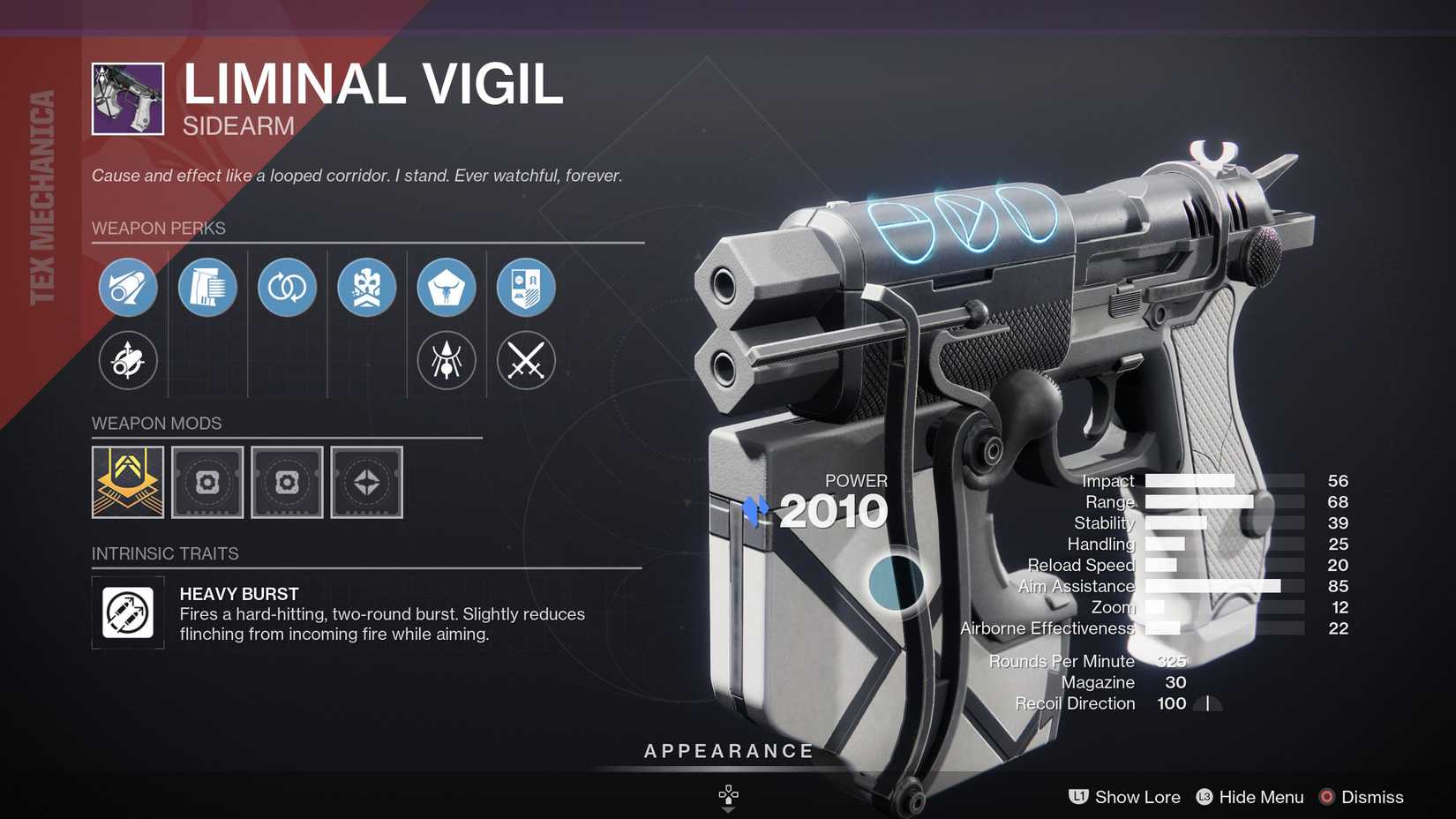 Liminal Vigil God Rolls in Destiny 2