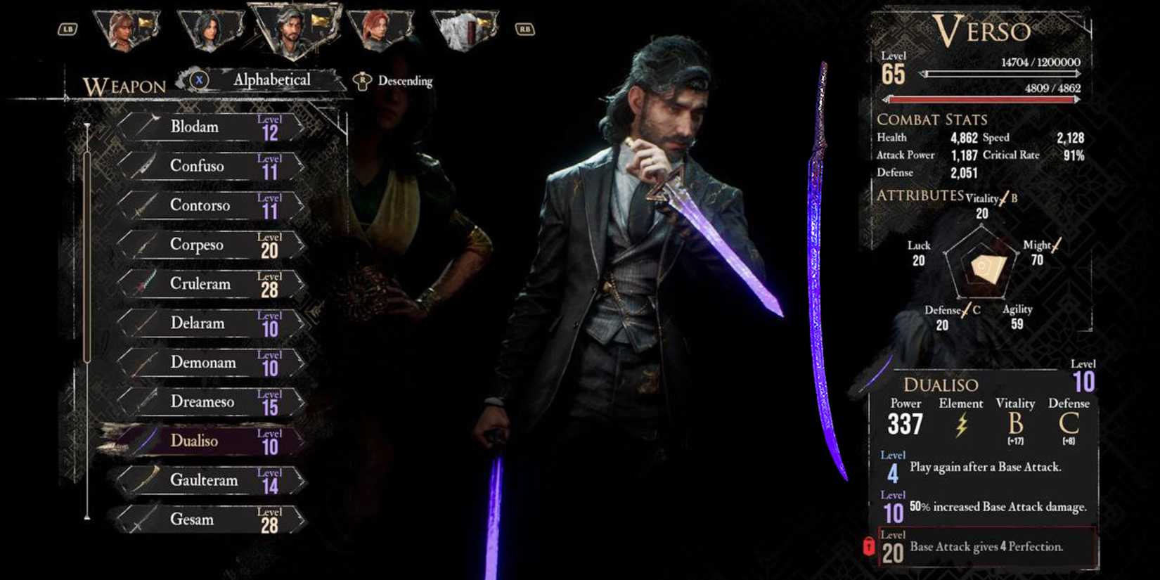 Best Verso Weapons In Clair Obscur Expedition 33