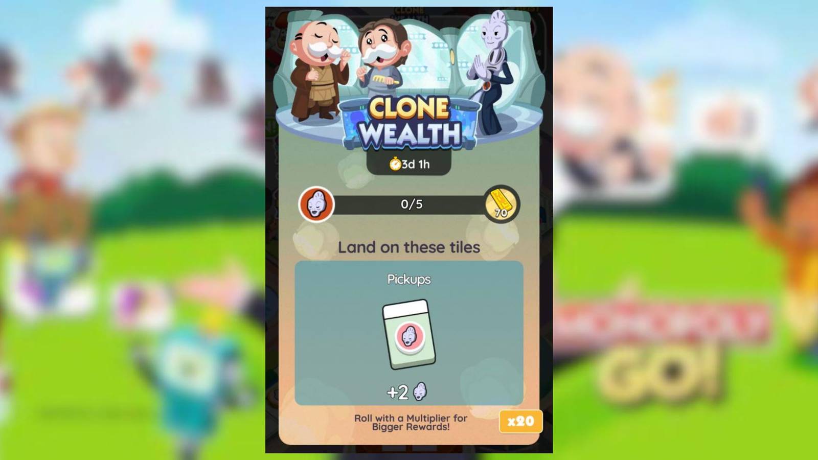 Monopoly GO: Clone Wealth Rewards And Milestones