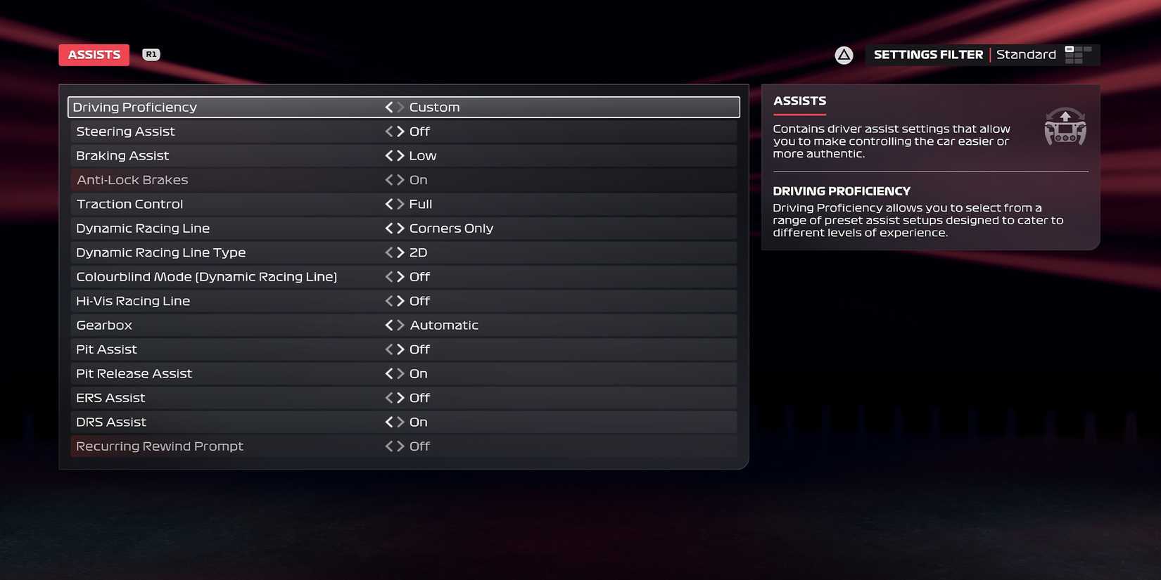 Best Controller Settings for F1 25
