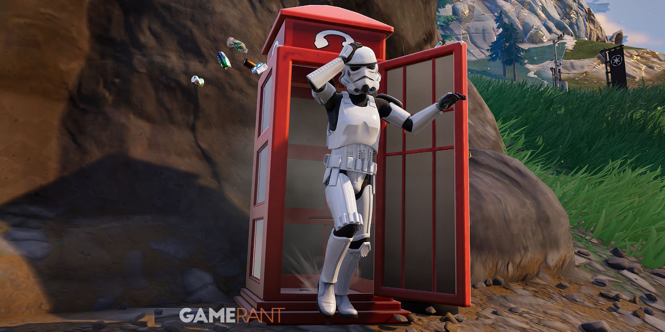 How To Use a Telephone Booth To Don a Disguise in Fortnite