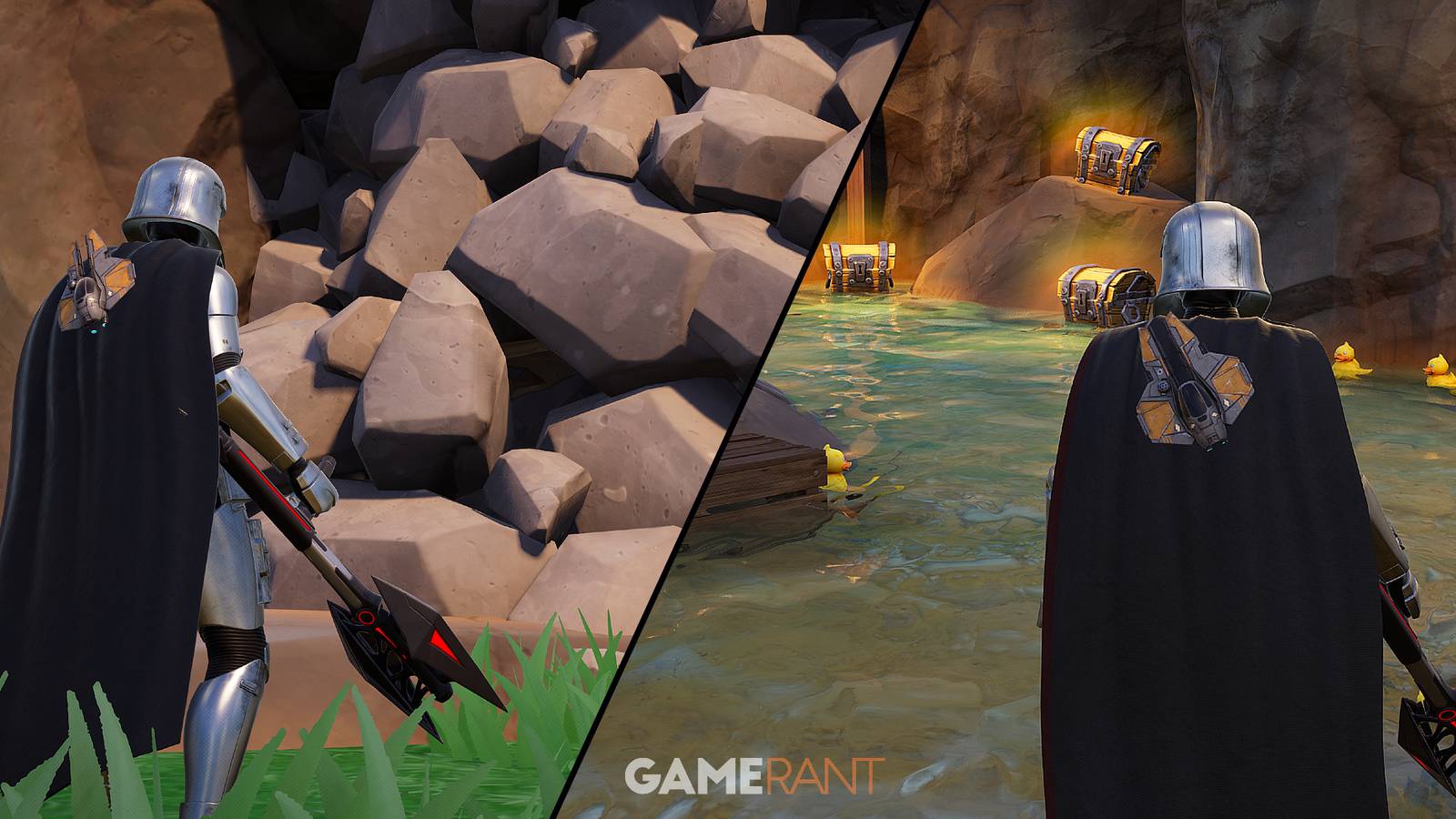 Canyon Crossing Secret Cave Location In Fortnite