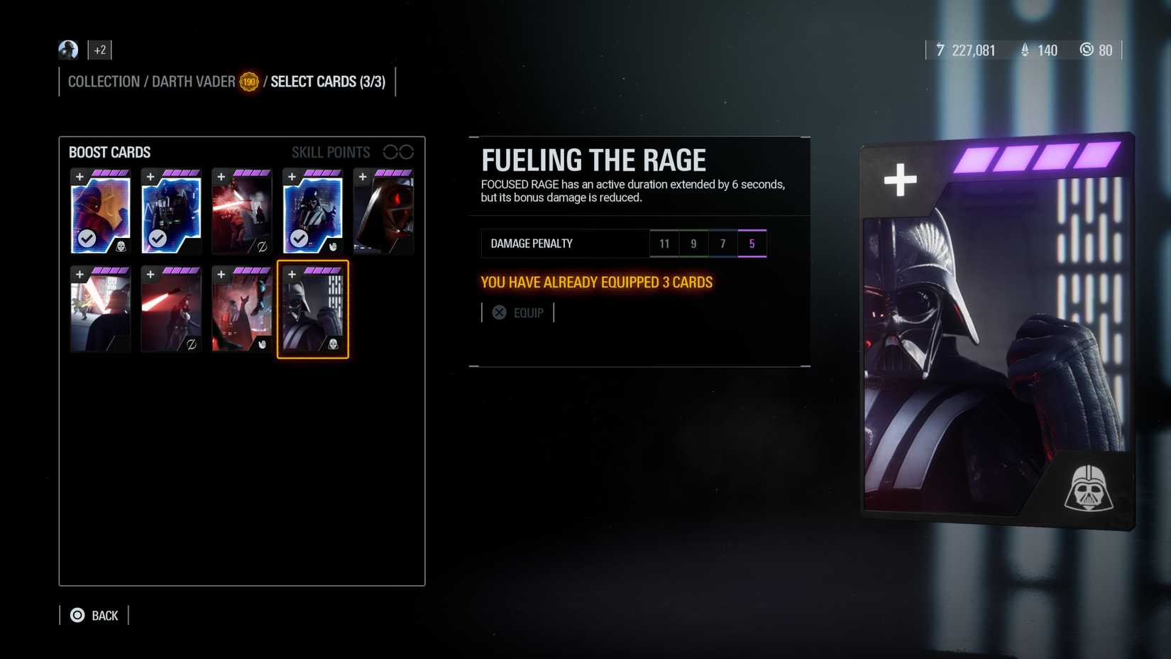 Best Darth Vader Star Cards in Battlefront 2
