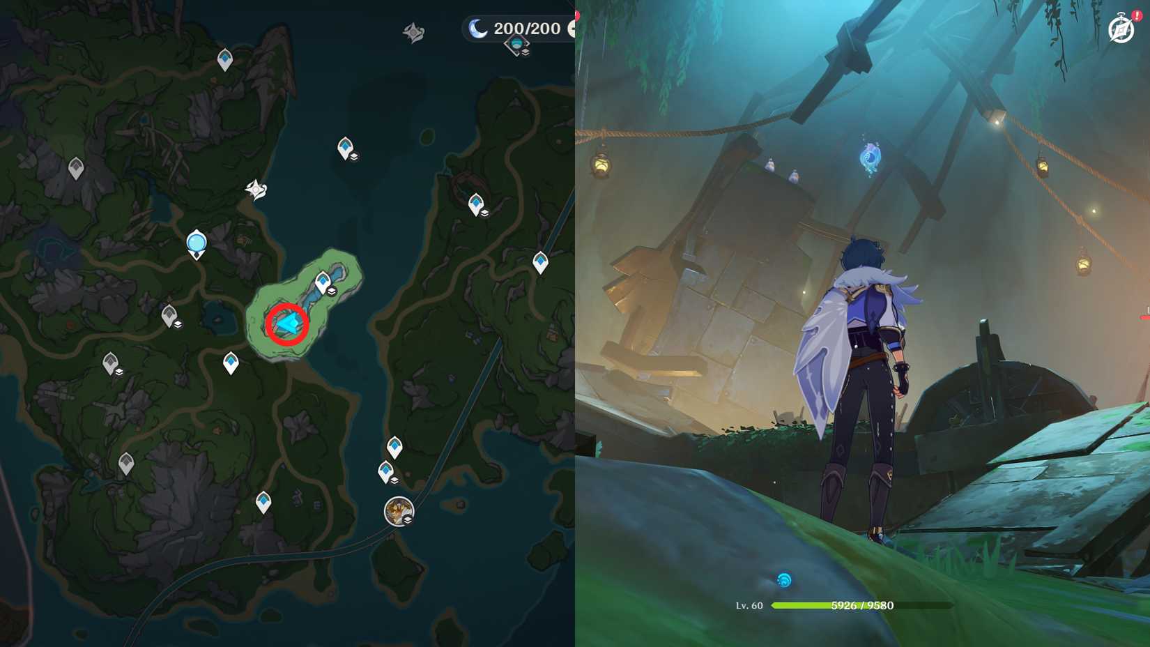 Genshin Impact: Beryl Region Hydroculus Locations