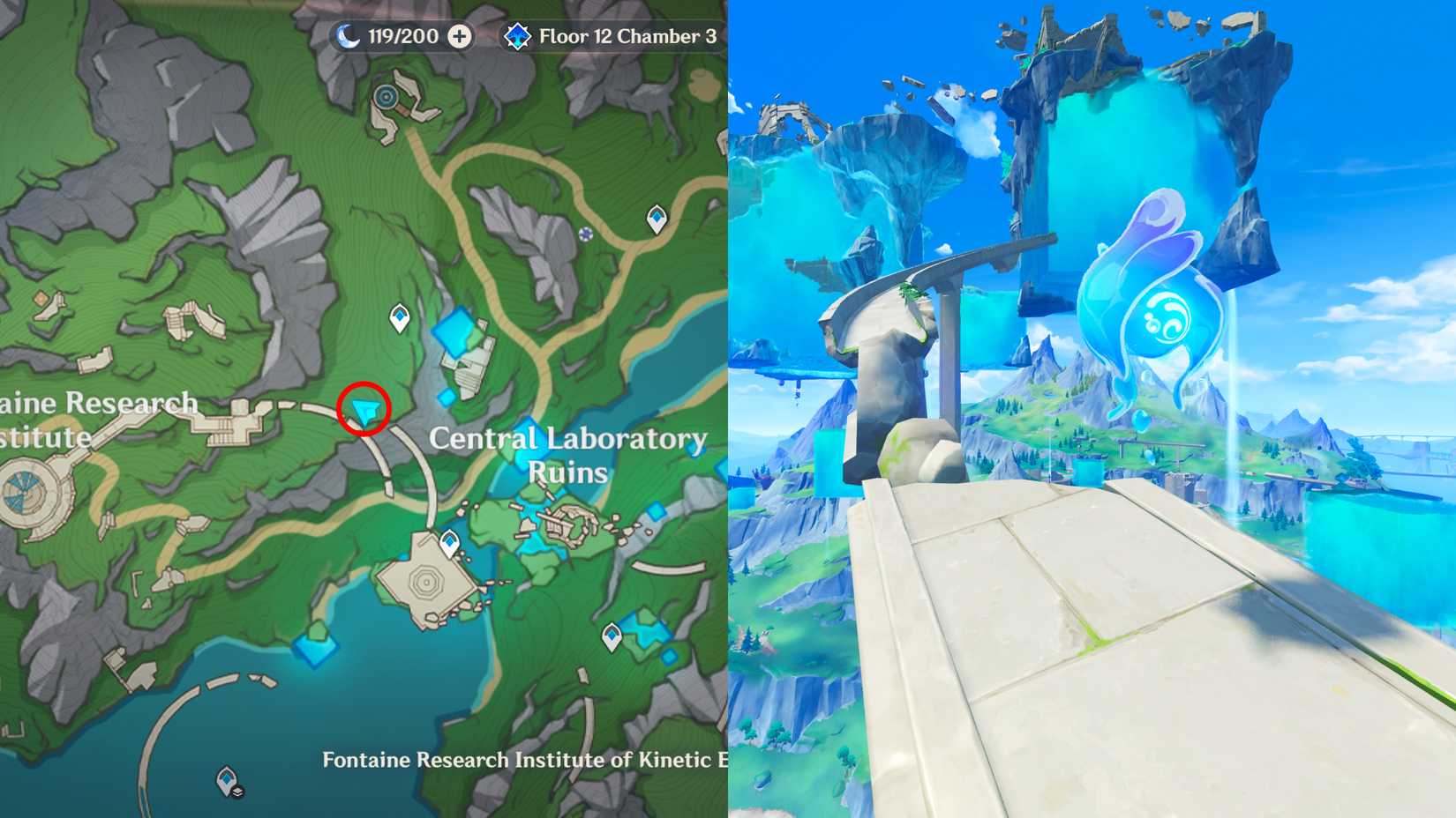 Fontaine Research Institute Hydroculus Locations in Genshin Impact