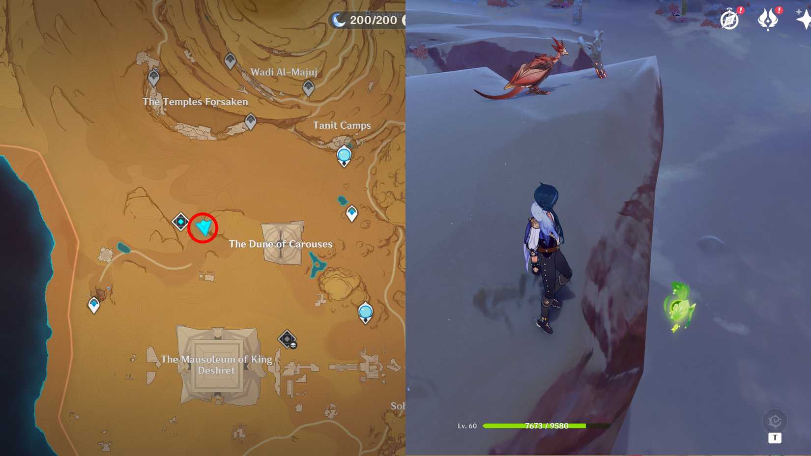 Hypostyle Desert Dendroculus Locations In Genshin Impact