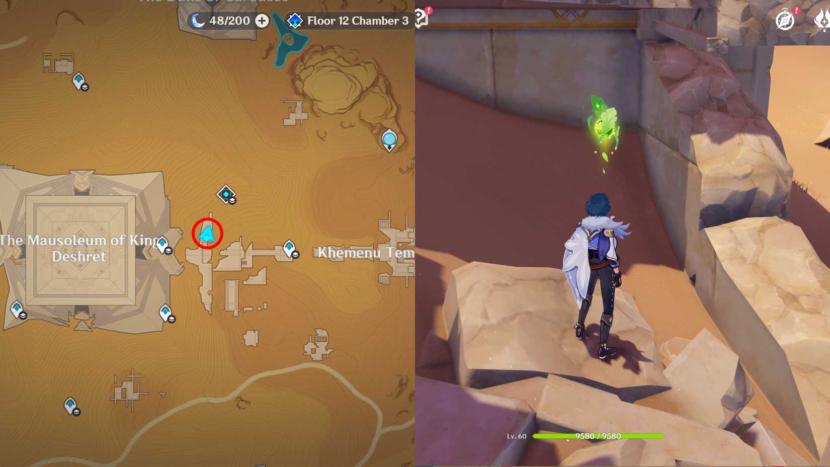 Hypostyle Desert Dendroculus Locations In Genshin Impact