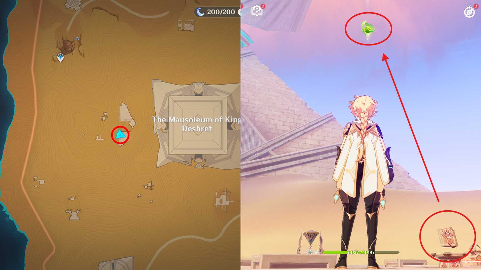 Hypostyle Desert Dendroculus Locations In Genshin Impact