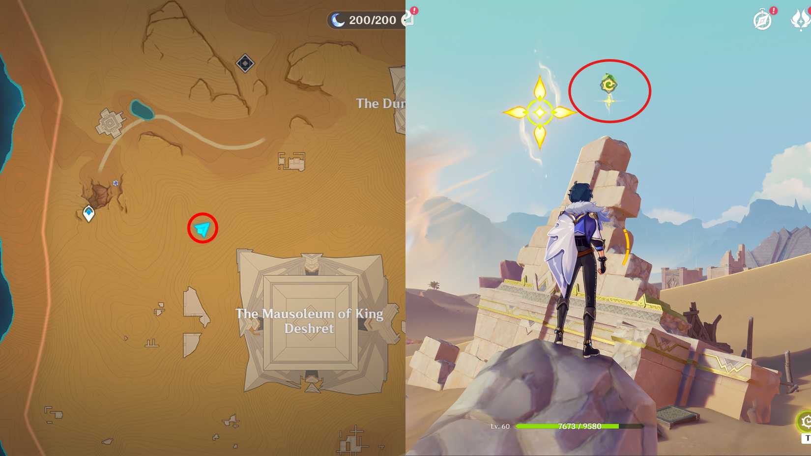 Hypostyle Desert Dendroculus Locations In Genshin Impact