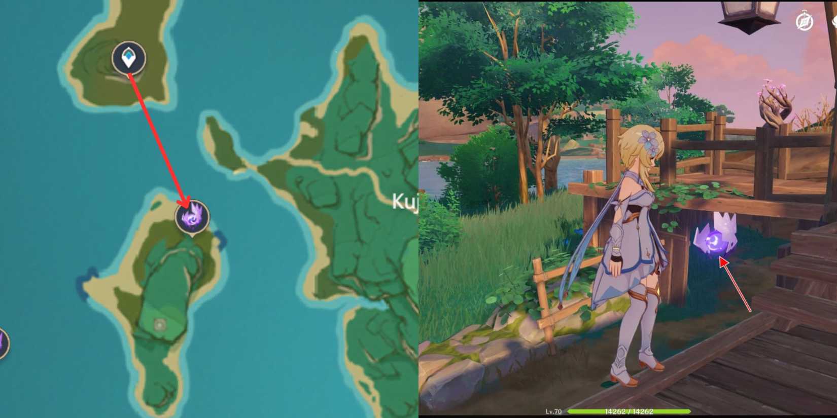 Genshin Impact: Kannazuka Electroculus Locations