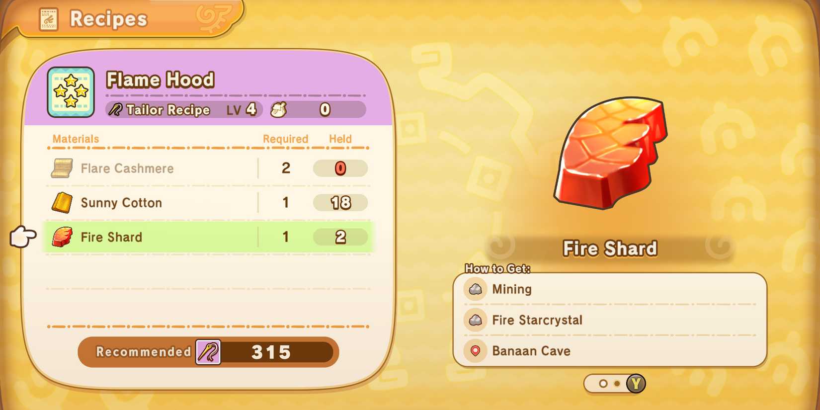 How To Get Flame Hood In Fantasy Life i