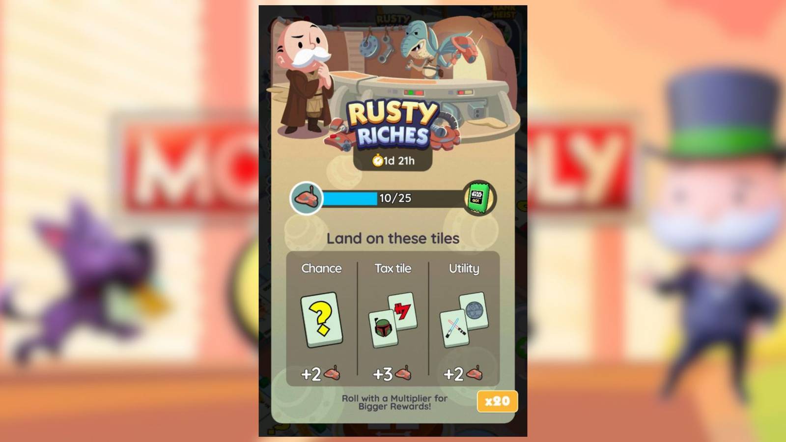 Monopoly GO: Rusty Riches Rewards And Milestones
