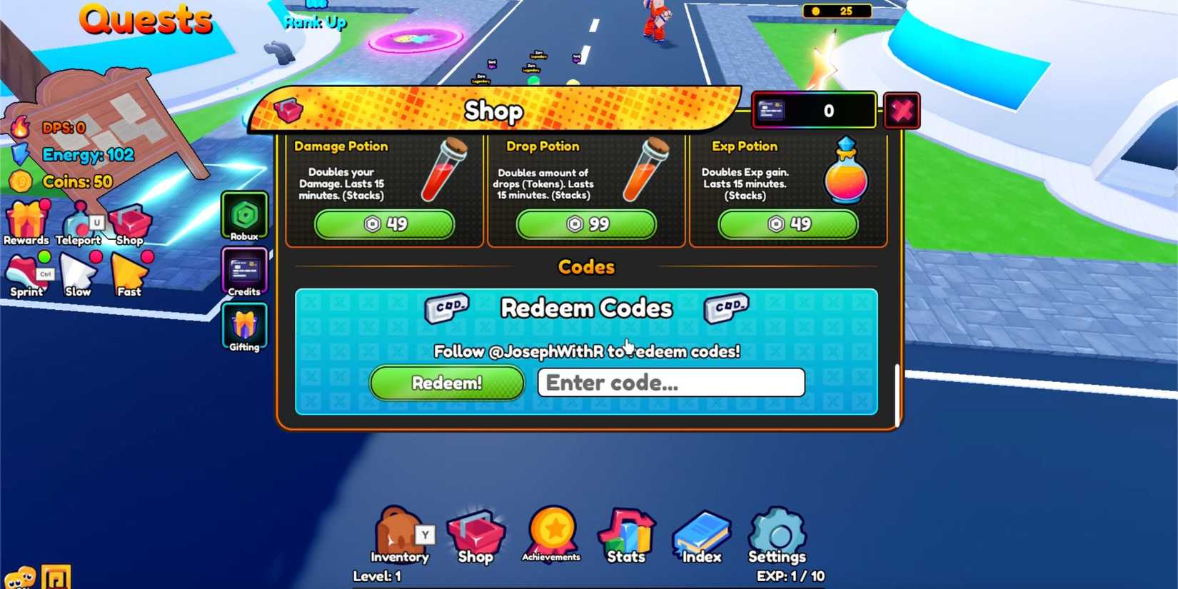 Roblox: Anime Eternal Codes