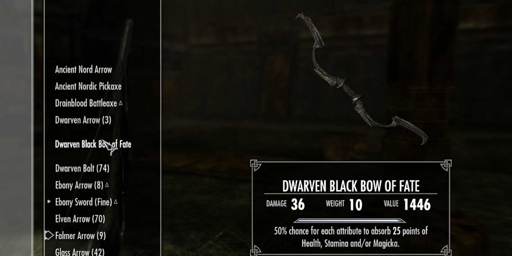 How to Get the Dwarven Black Bow of Fate in Skyrim