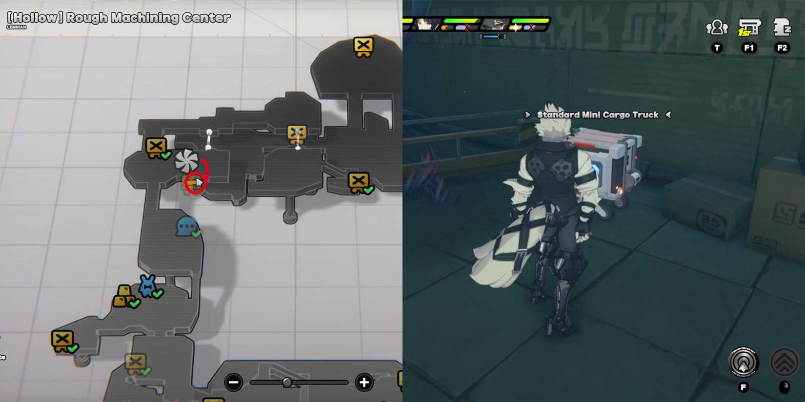 Rough Machining Center Chests And Lumite Ore Locations In ZZZ