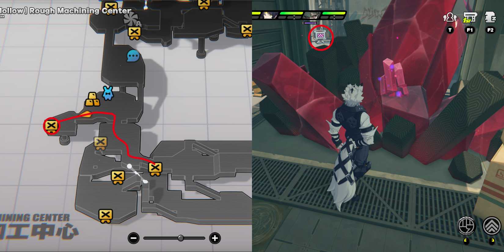 Rough Machining Center Chests And Lumite Ore Locations In ZZZ