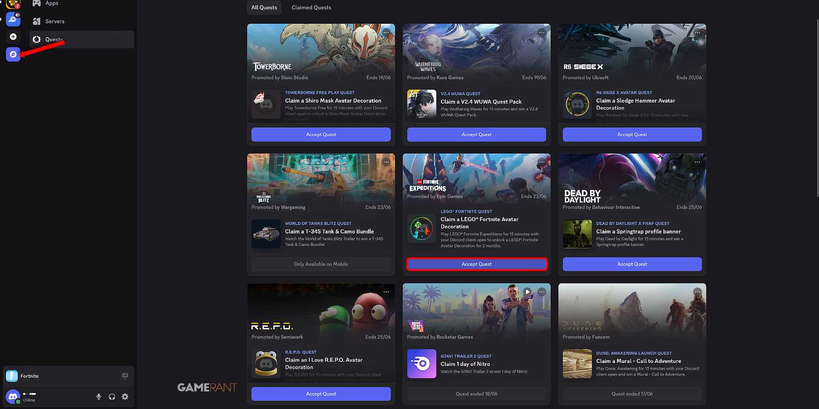 How to Get the LEGO Fortnite Free Discord Avatar