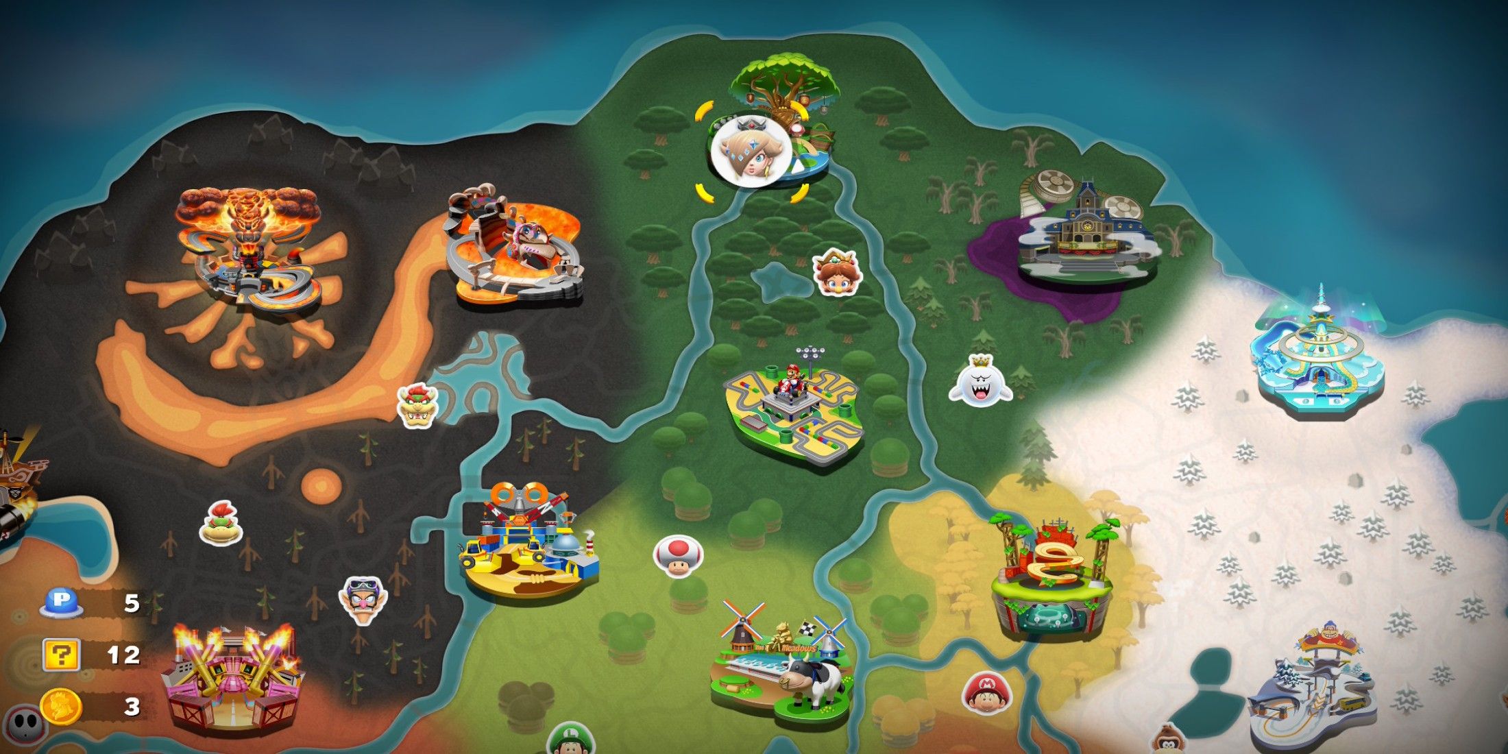 Mario Kart World: All Question Mark Panel Locations in Acorn Heights