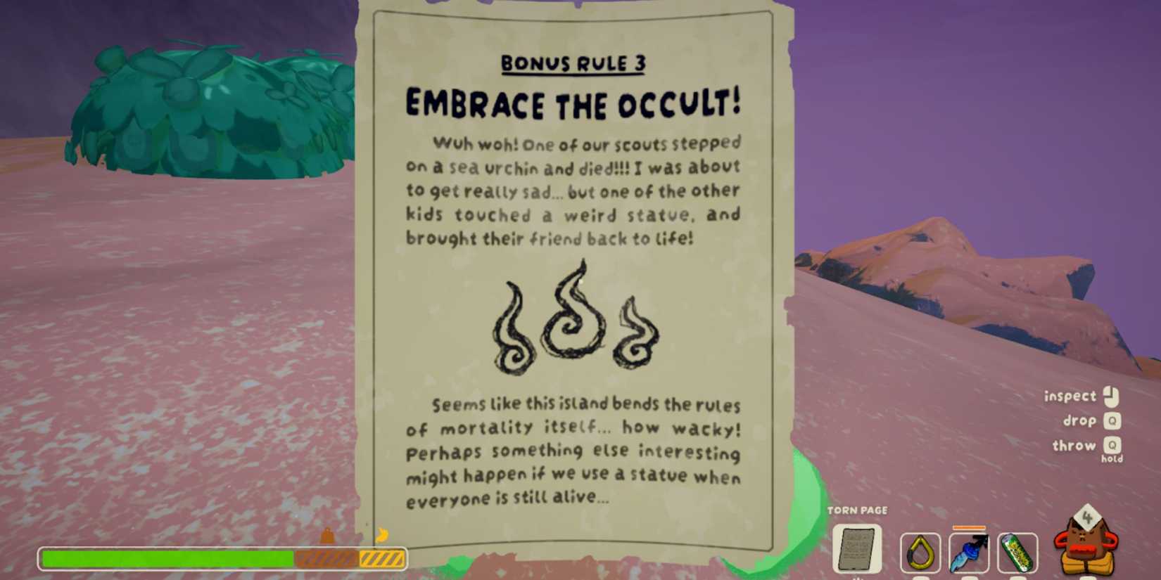 How to Find Scoutmaster Myre’s Journal Entries in PEAK (Bookworm Badge Achievement)