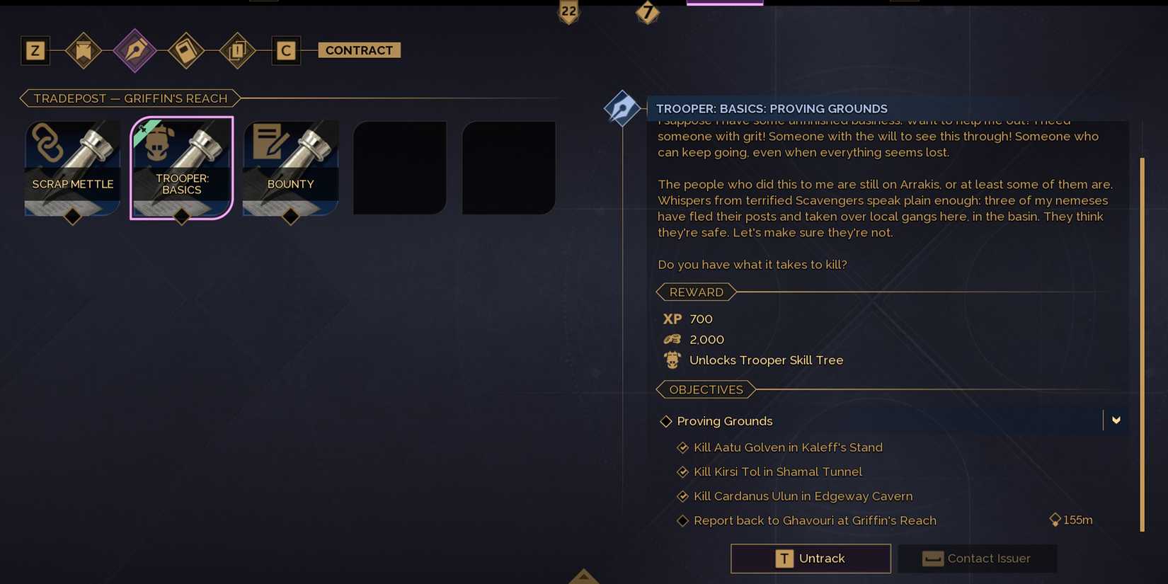 Trooper Skill Tree Guide (Proving Grounds Quest) In Dune: Awakening