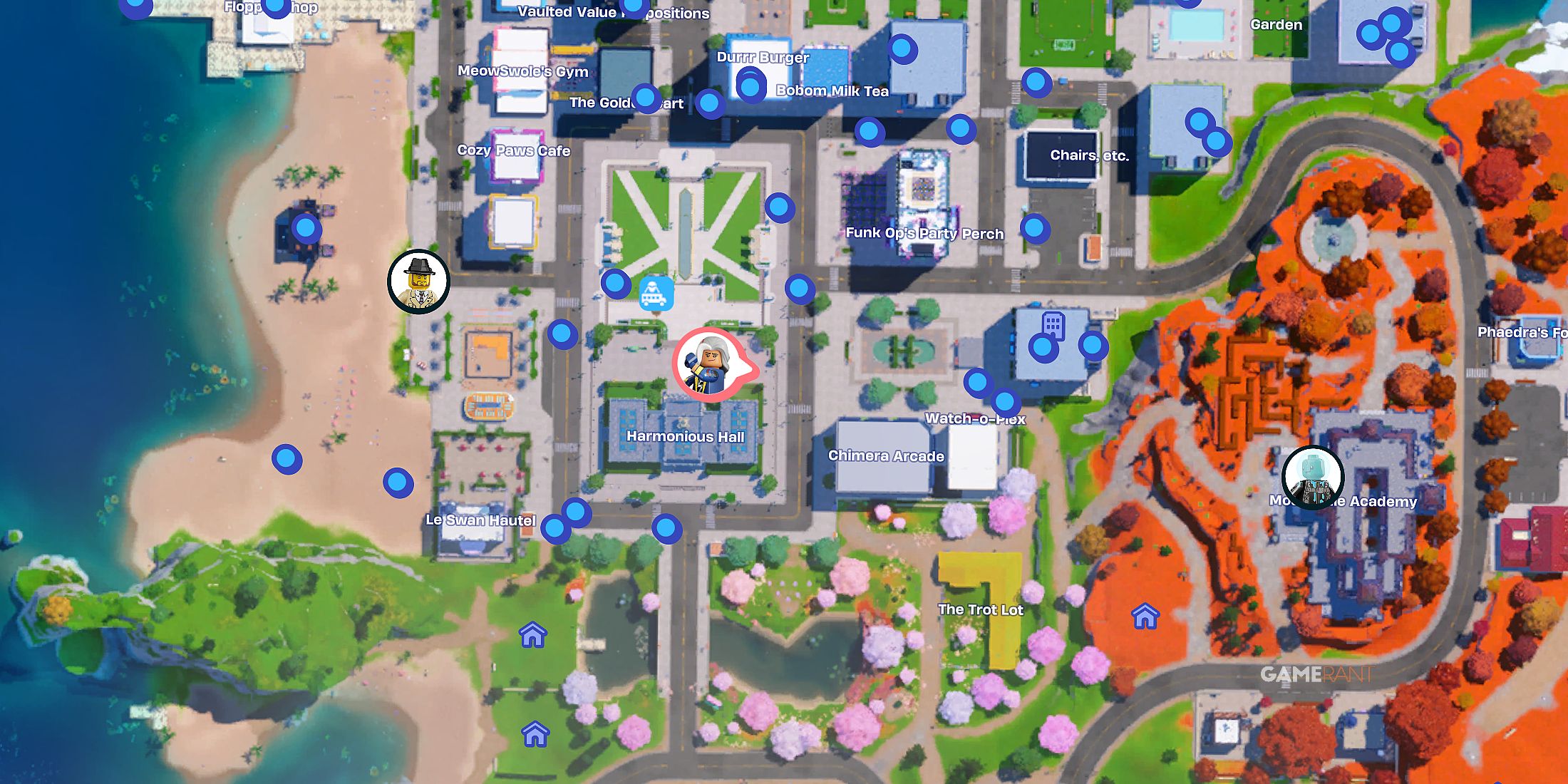 AI NPC Locations In LEGO Fortnite Brick Life