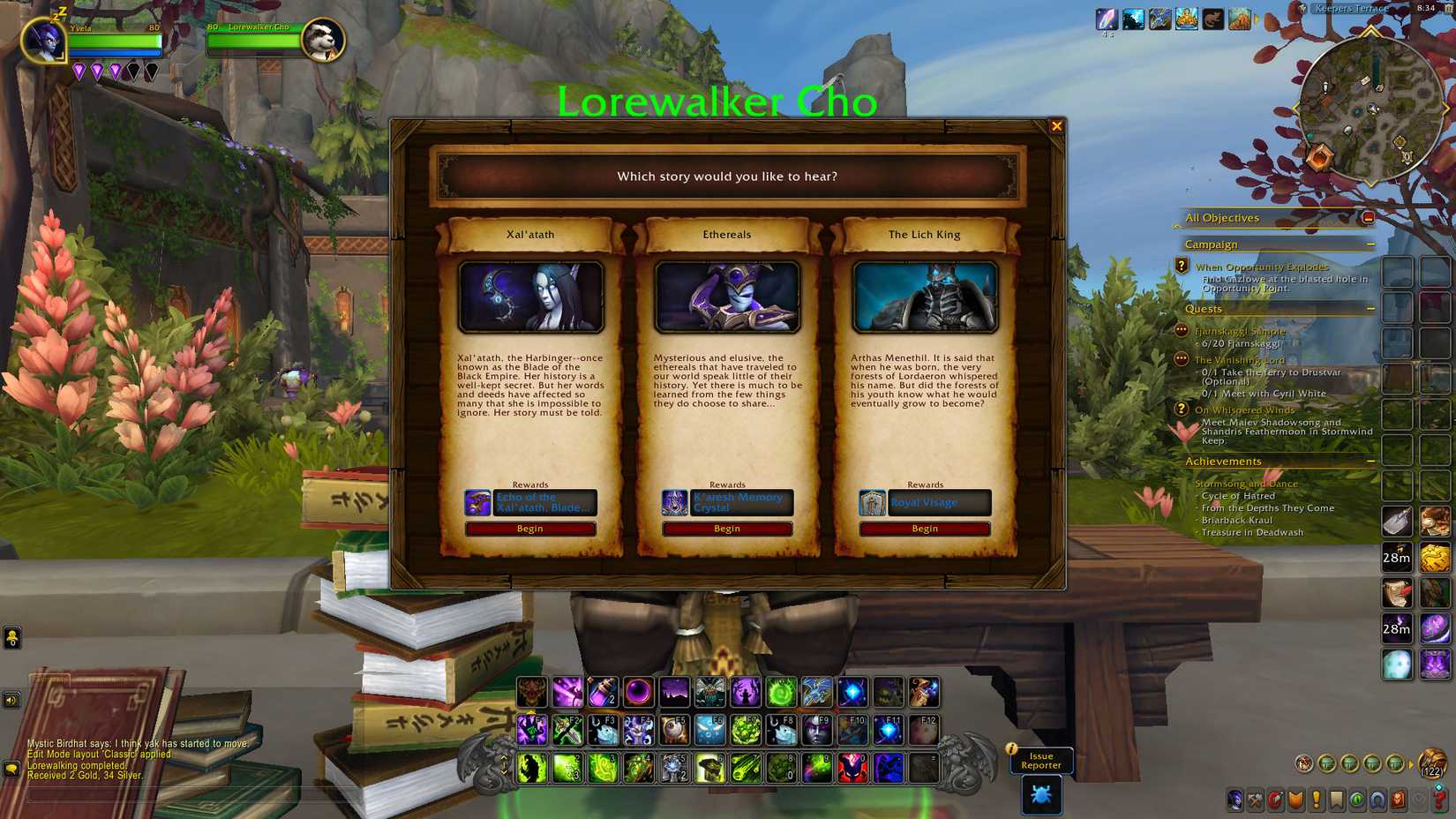 World of Warcraft: Lorewalking Quest List