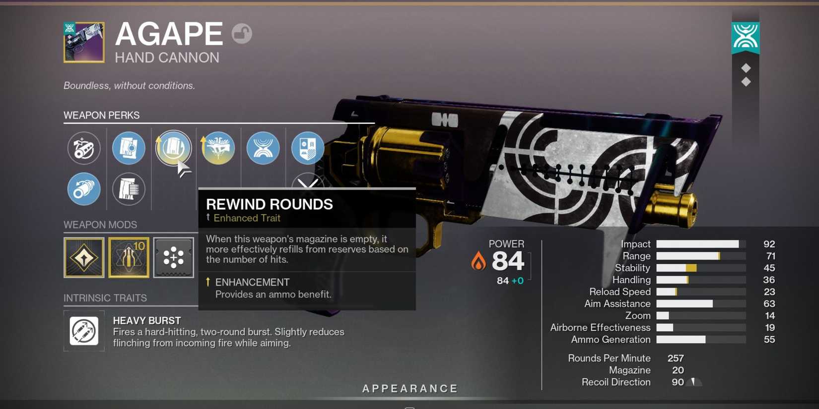 Destiny 2 All Agape God Rolls