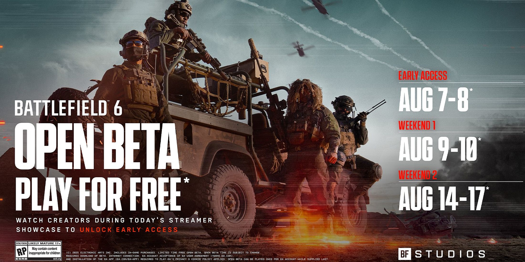 Battlefield 6 Beta Start and End Dates