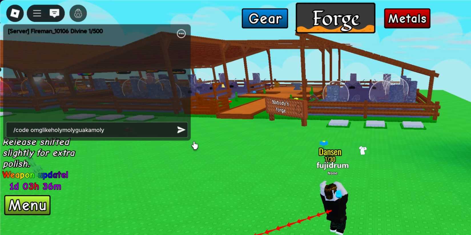 Roblox Forge a Weapon Codes