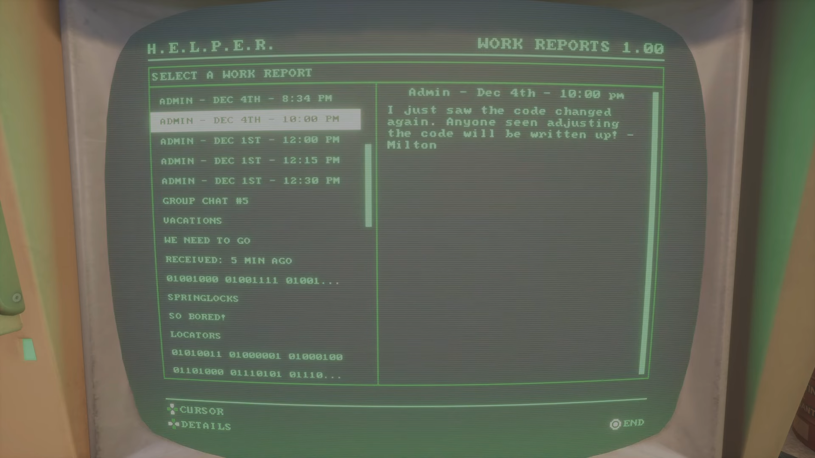 All Text Logs in FNAF: Secret of the Mimic