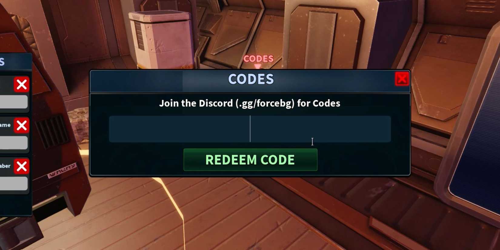 Roblox FORCE BATTLEGROUNDS Codes