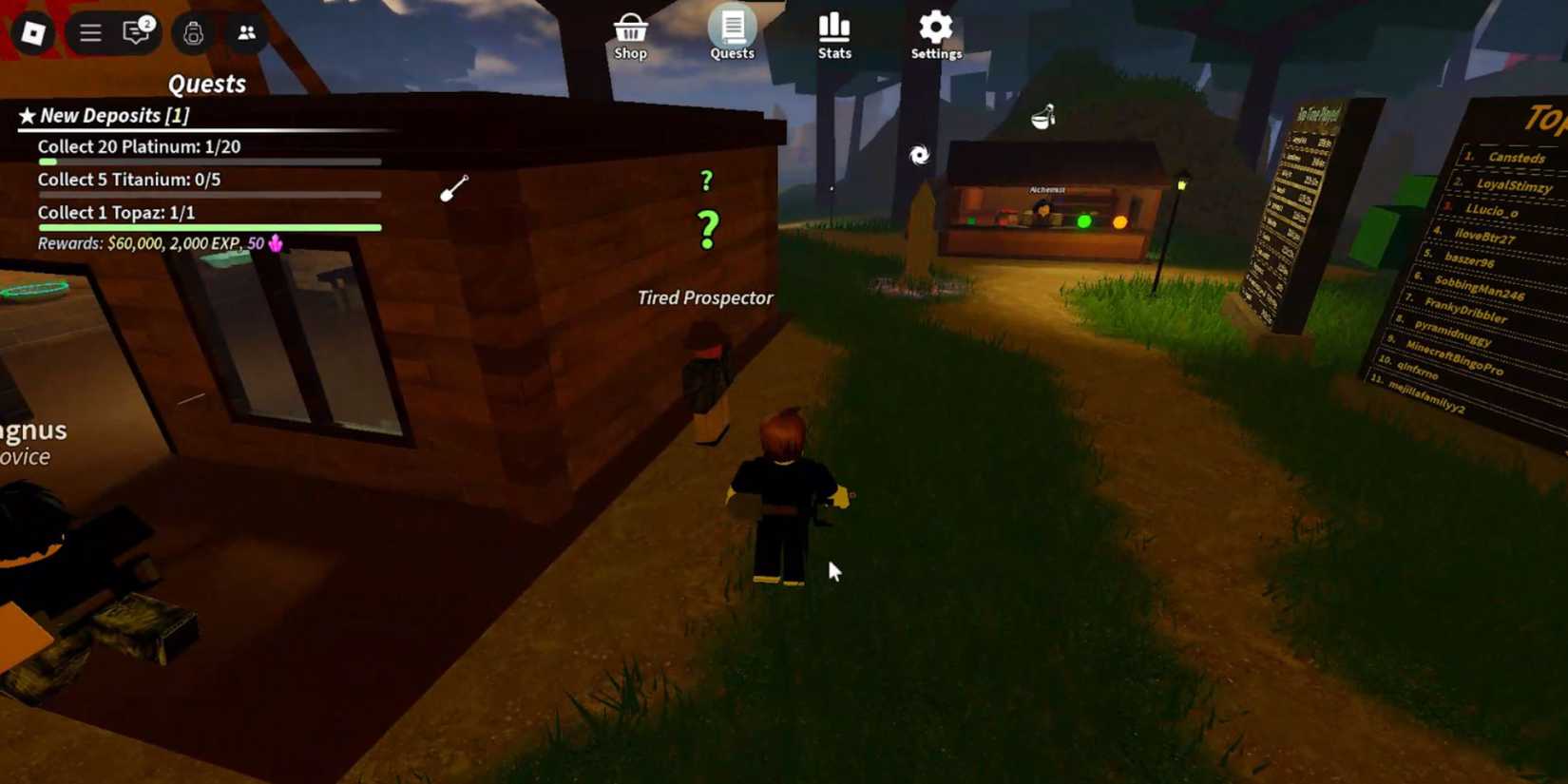 Prospecting: All NPC Quests and Rewards