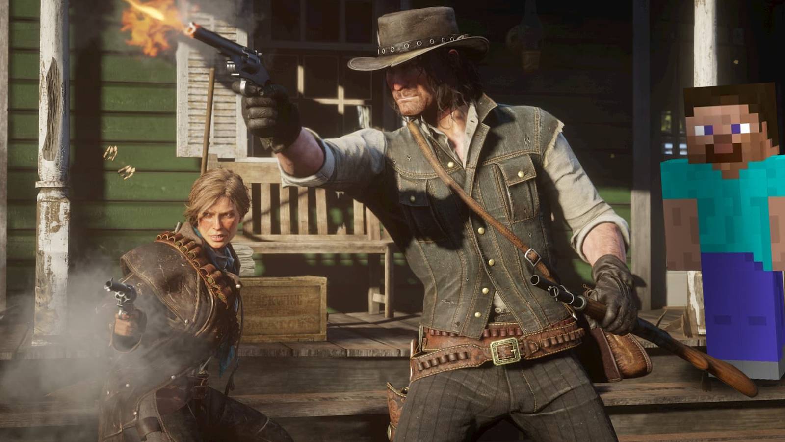 Red Dead Redemption 2 Fan Spends 4 Months Recreating Valentine in Minecraft