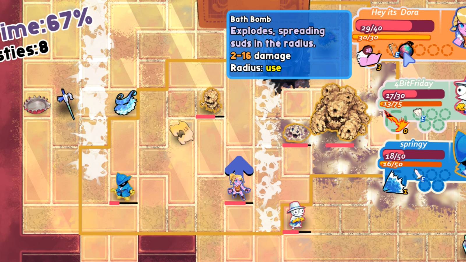 New Roguelike Scrubbin’ Trubble is a “More Traditional, Turn-Based Roguelike, But With a Modern ...