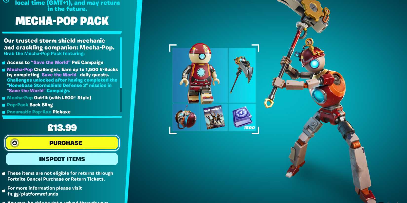 How to Get the Mecha-Pop Pack in Fortnite