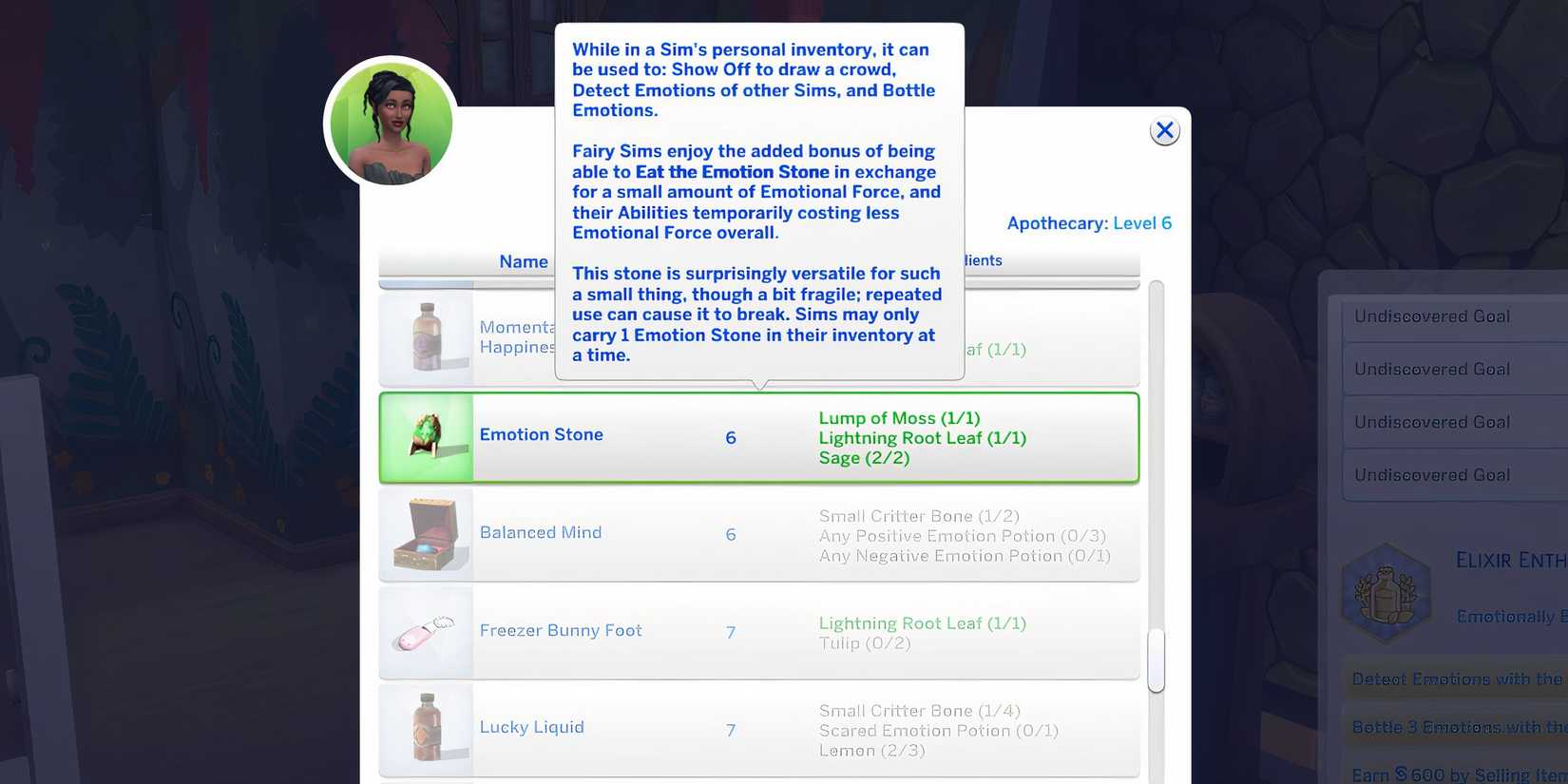 How to Complete the Elixir Enthusiast Aspiration in The Sims 4
