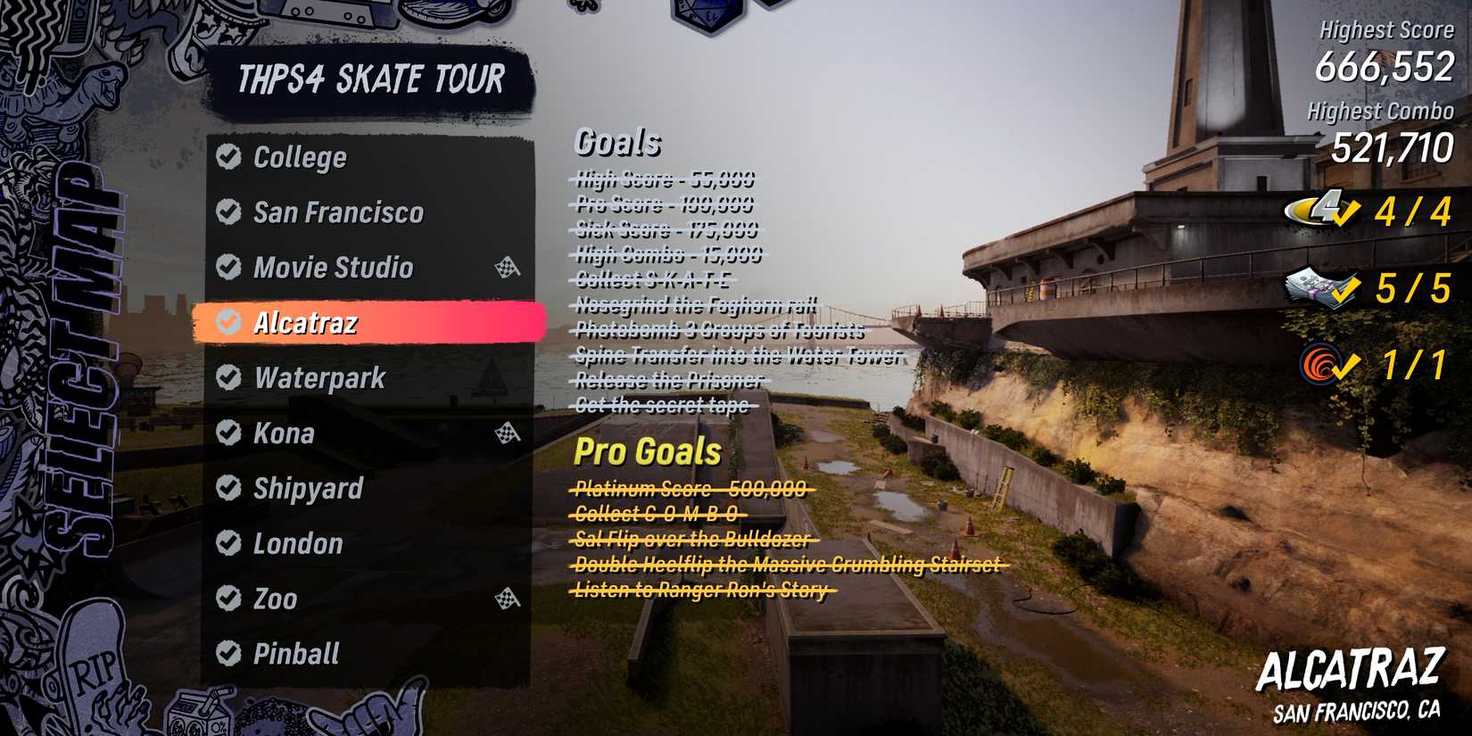 All THPS 3+4 Goals (Complete Mission List)