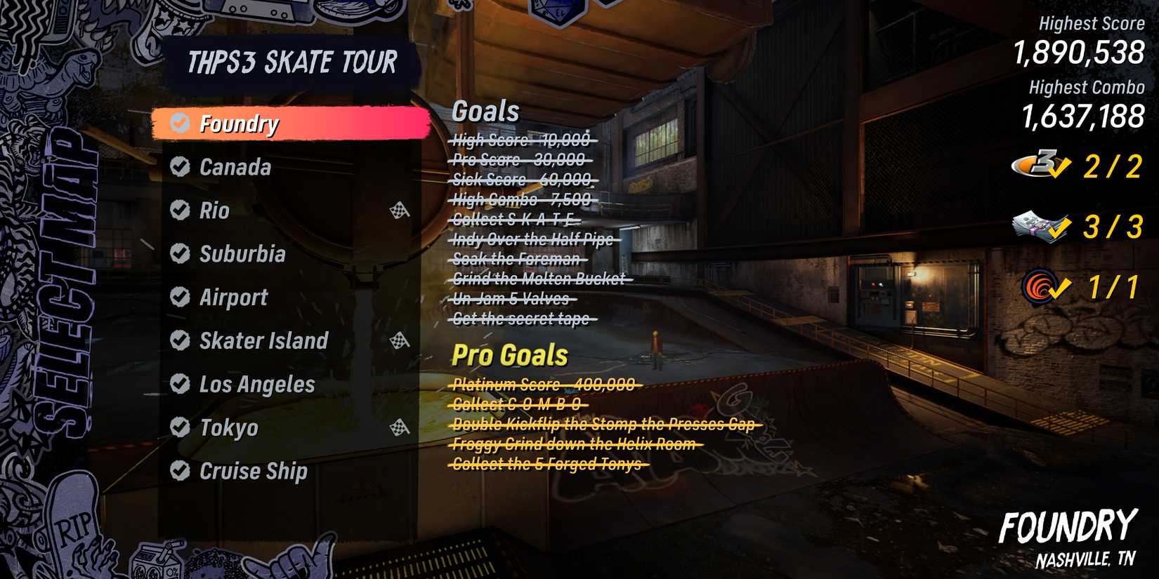 All THPS 3+4 Goals (Complete Mission List)