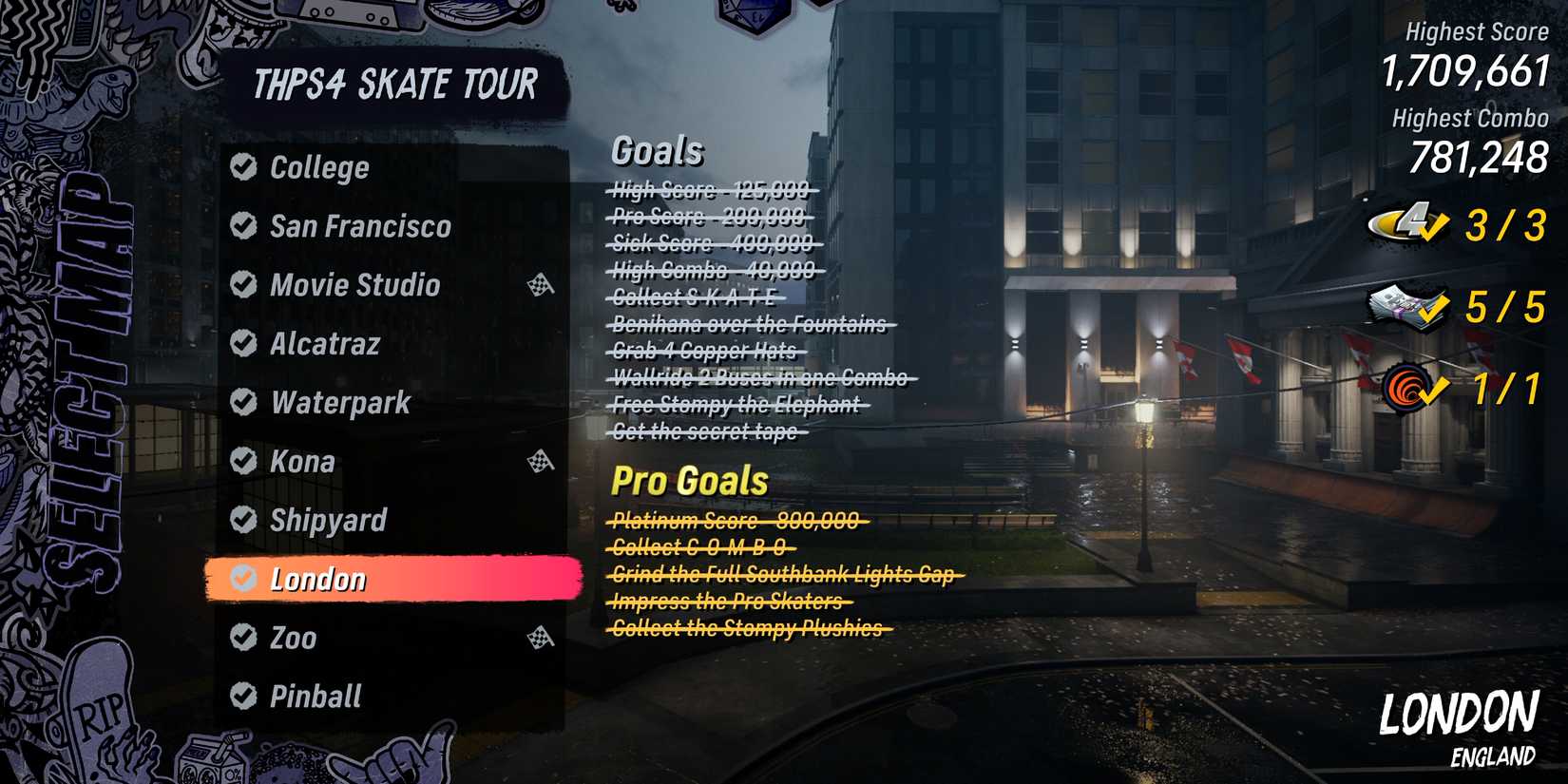 All THPS 3+4 Goals (Complete Mission List)