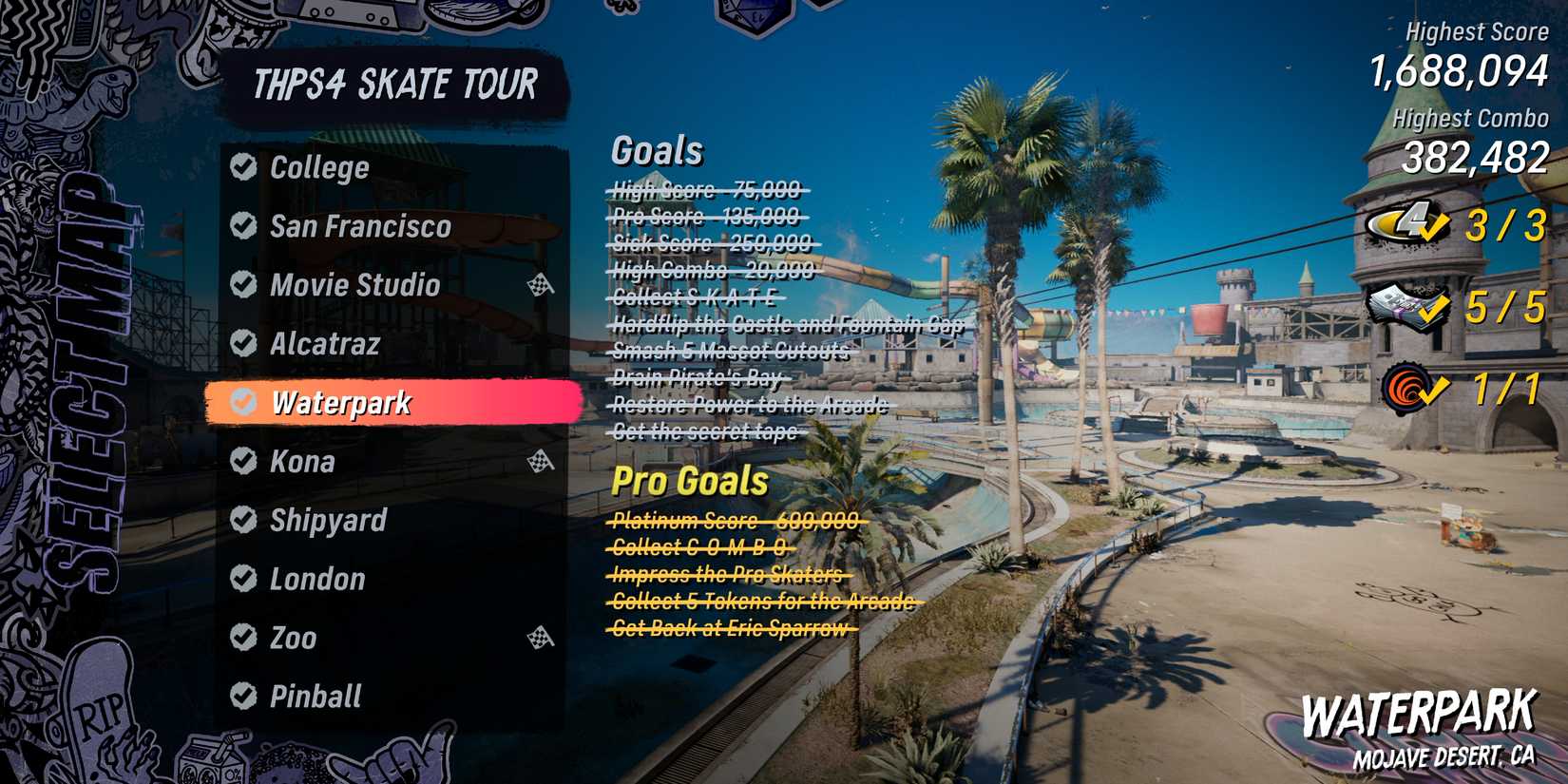 All THPS 3+4 Goals (Complete Mission List)