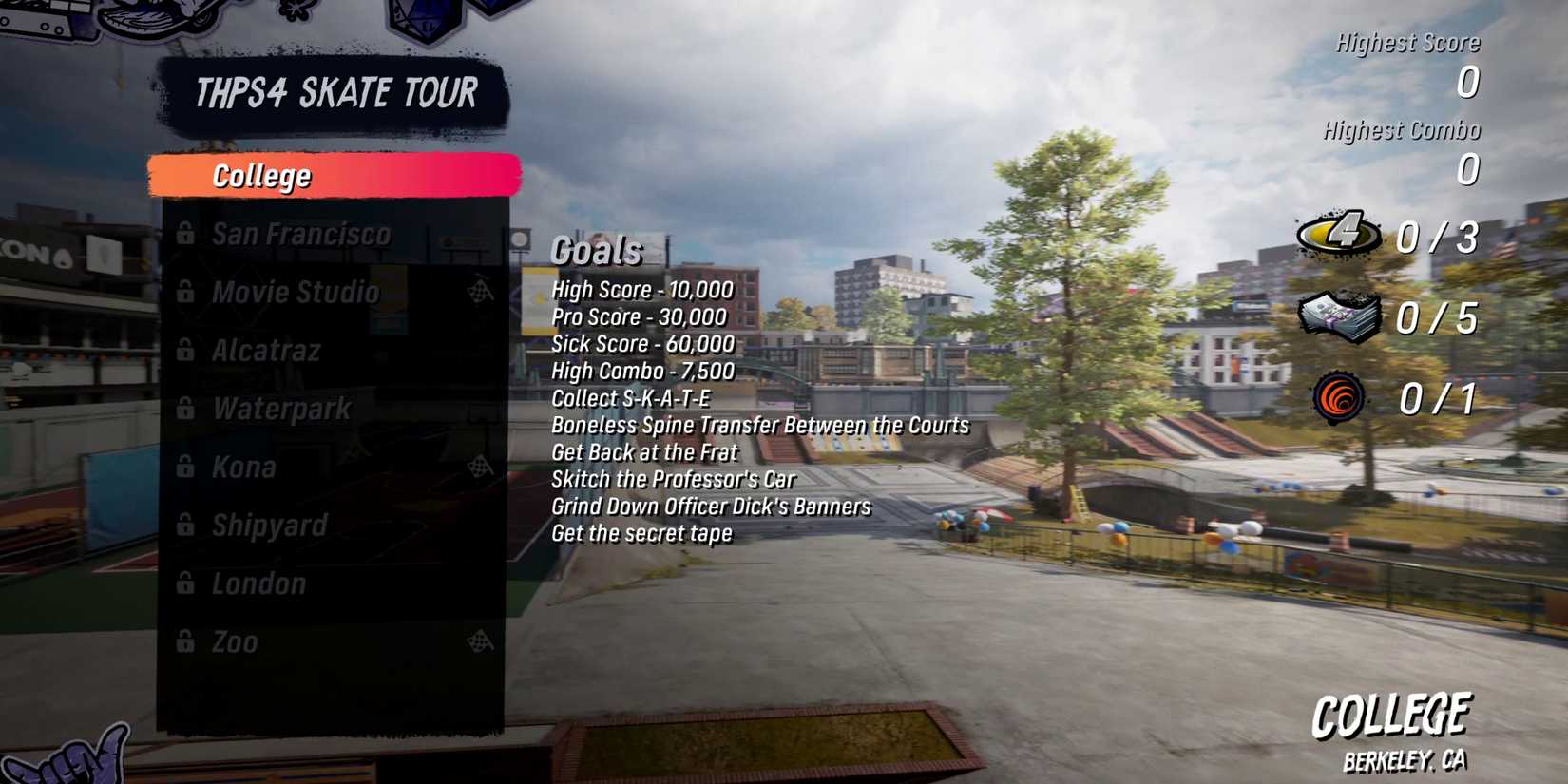 How To Unlock All Tony Hawk's Pro Skater 3+4 Levels