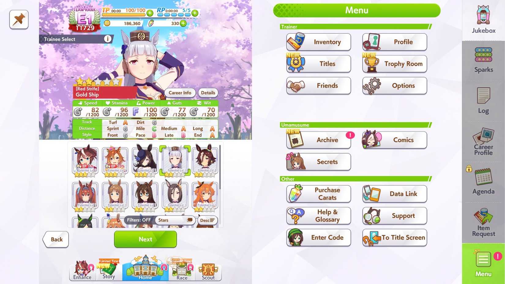 Umamusume: Pretty Derby - Gold Ship Build and Stats Guide