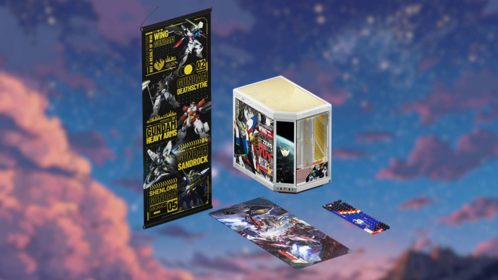 HYTE x Gundam Wing Preorders Now Live: Case, Desk Pad, Keycaps & More