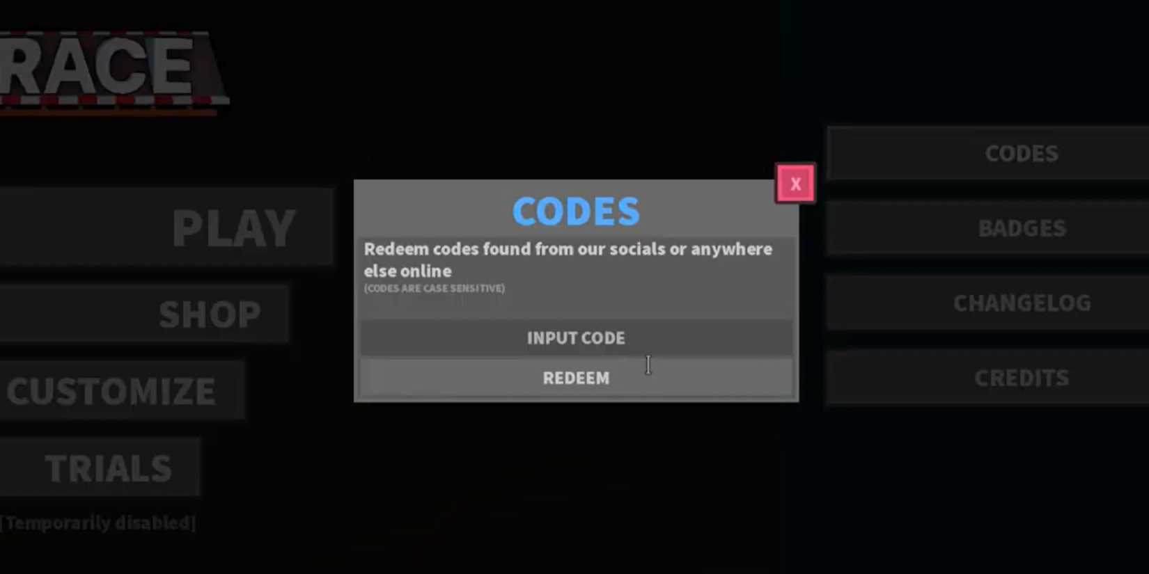 Roblox Brace Codes